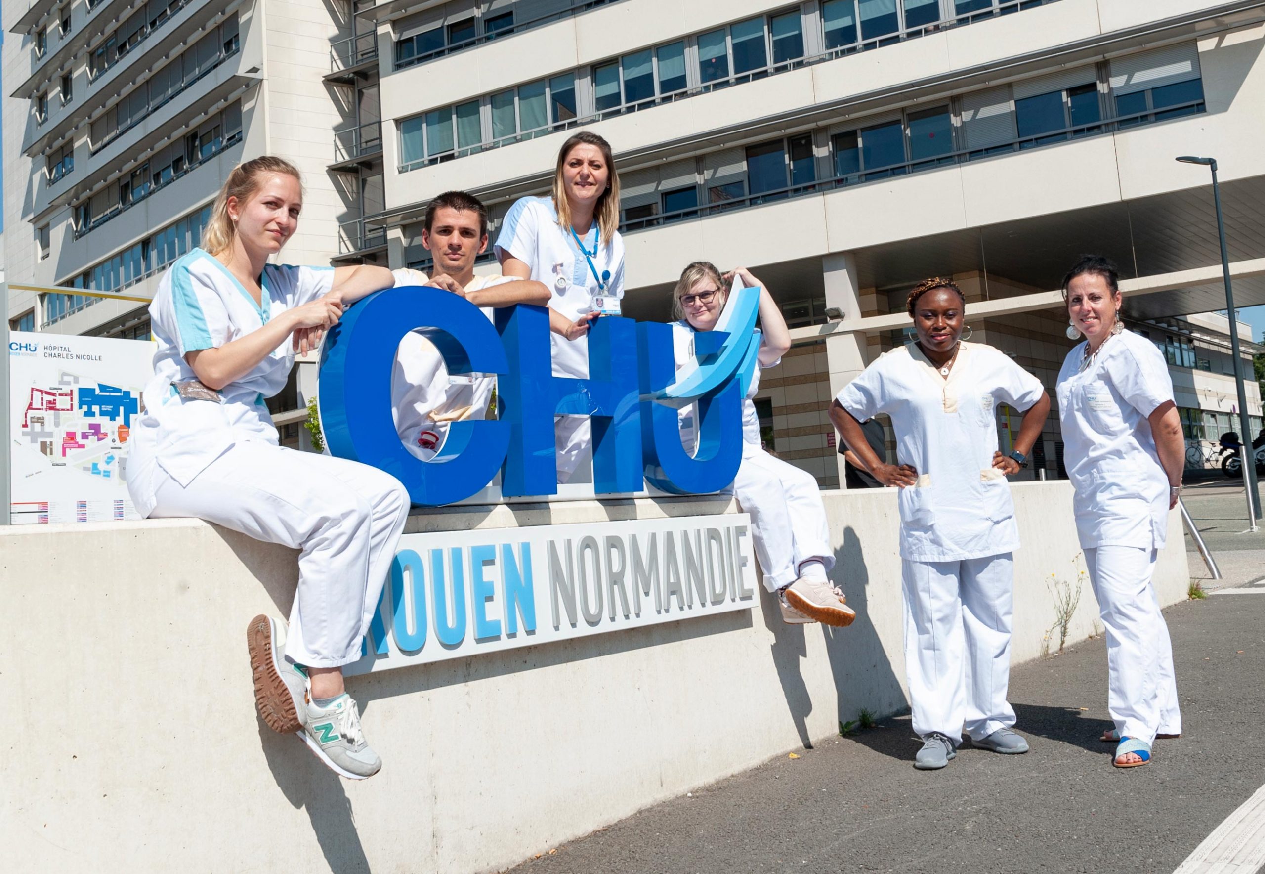 Page d'accueil du site carrière et recrutement du CHU de Rouen